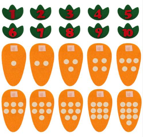 Felt Carrot Counting Kit | Green Kid Crafts